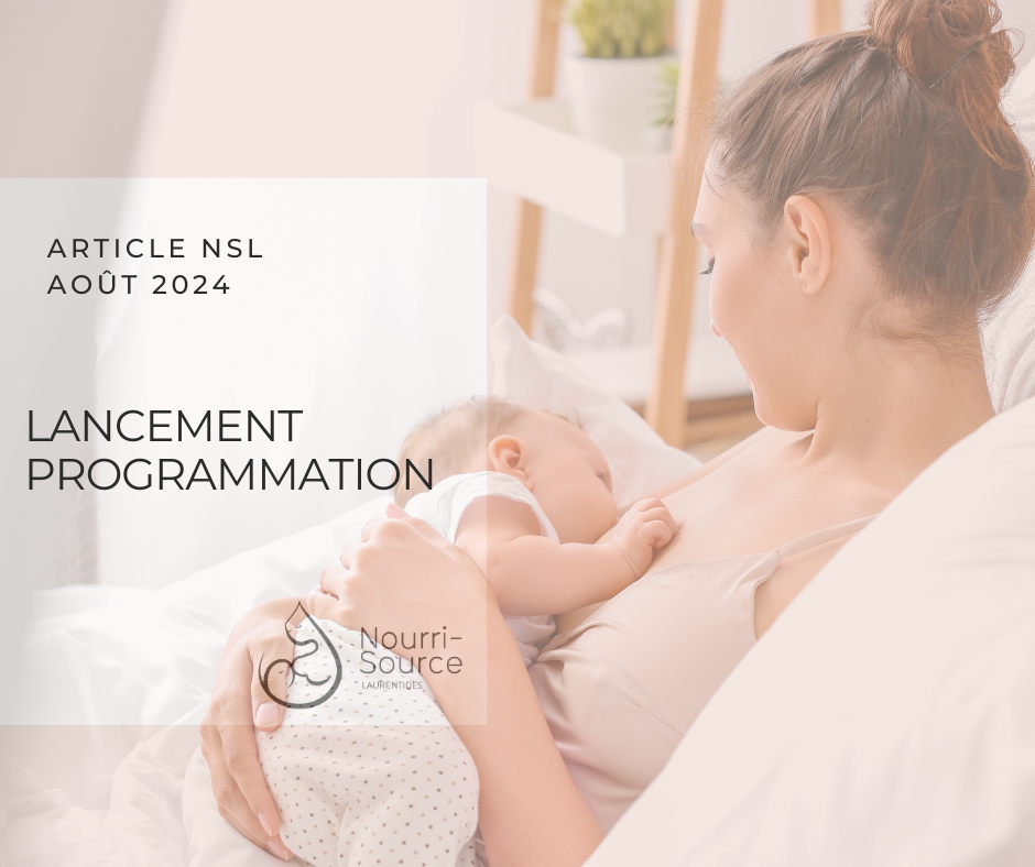 Lancement de la programmation - Nourri-Source